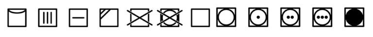 Trockner Zeichen & Symbol ️ Ist die Wäsche Trocknergeeignet